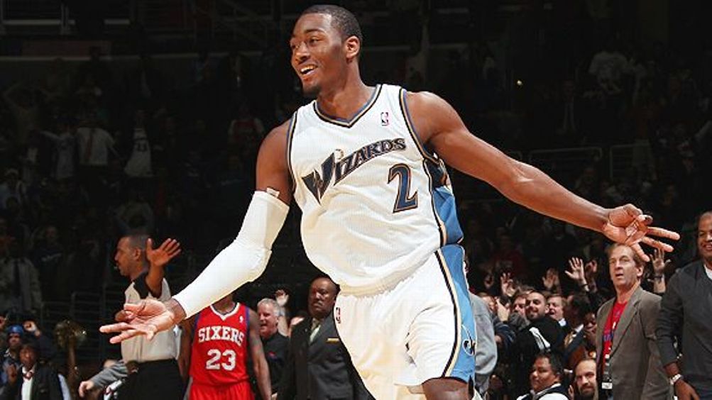 Le rookie John Wall flirte avec le triple-double en 2010