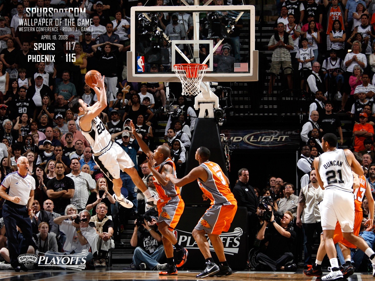 Suns-Spurs (Playoffs 2008) : le game winner de Manu Ginobili après ...